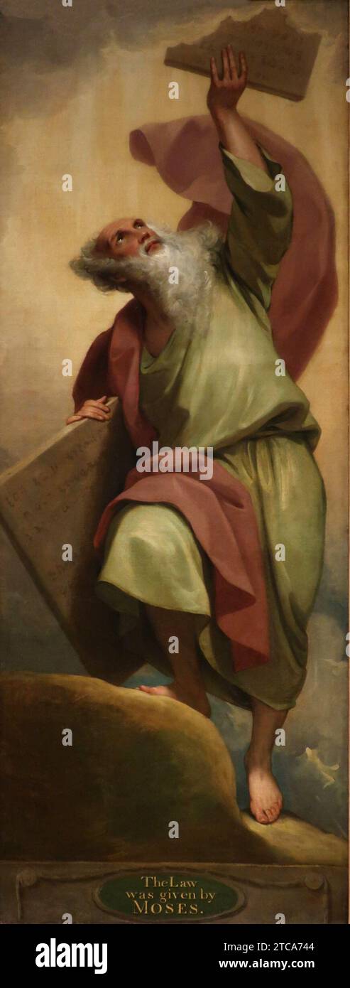 Moses receiving the tablets hi-res stock photography and images - Alamy