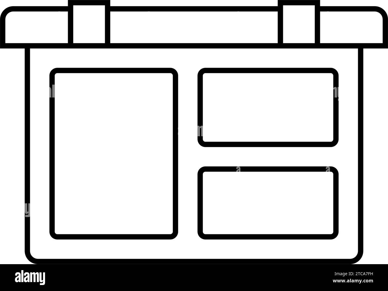 lunch box glass food line icon vector illustration Stock Vector Image ...