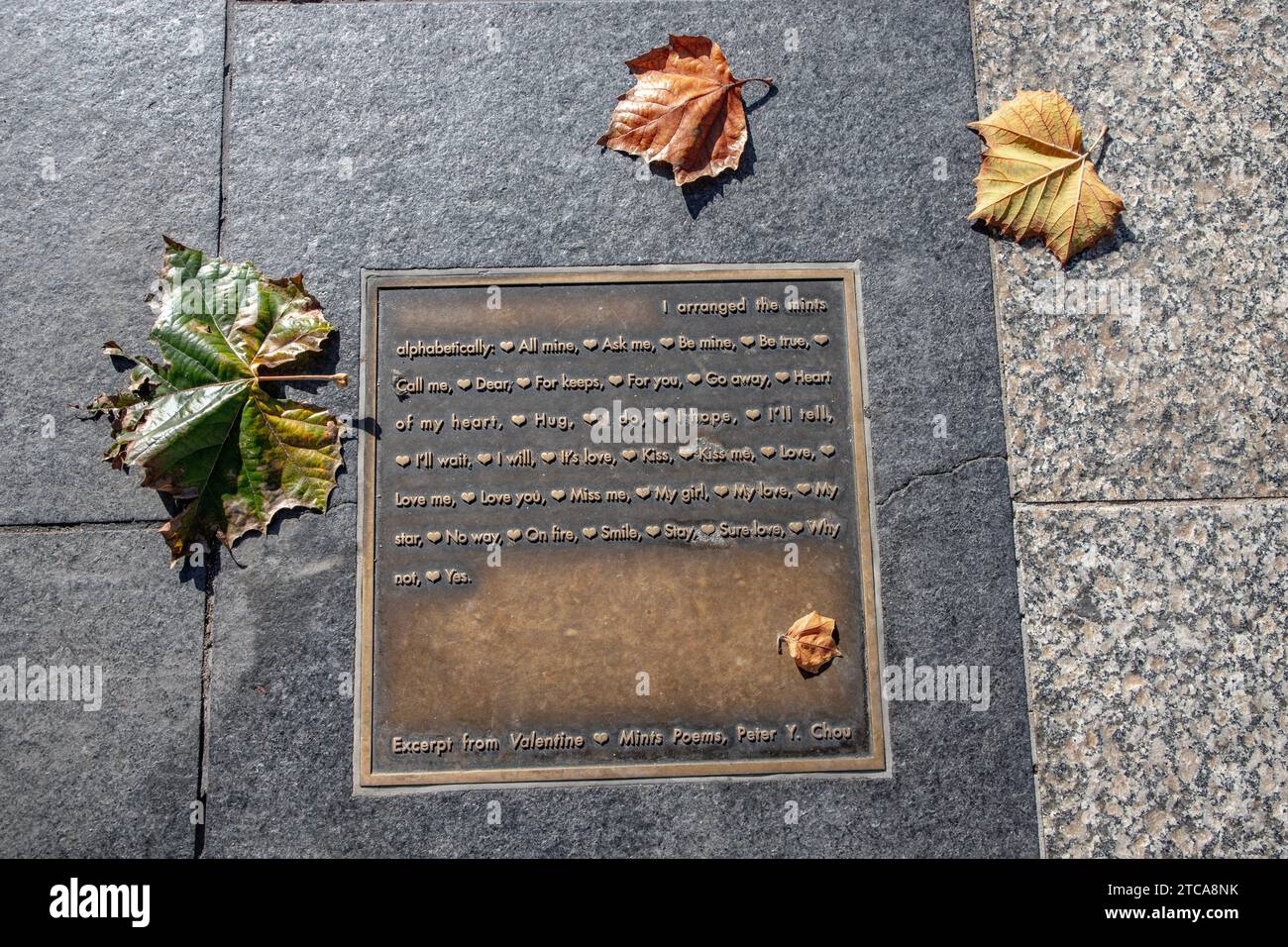 Poetry in the street at the Ferry Building MUNI-stop in San Francisco ...
