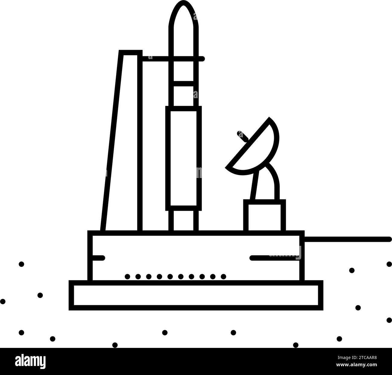 mars sample return mission planet line icon vector illustration Stock ...