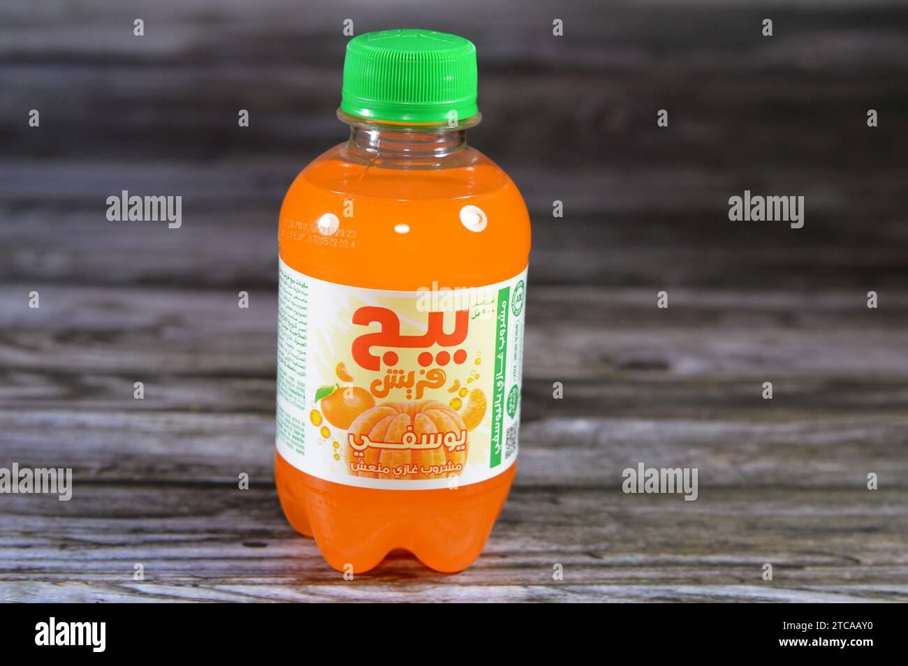 Cairo, Egypt, December 3 2023: Tangerine Big soda refreshing and sparkling soft drink, Soda ...