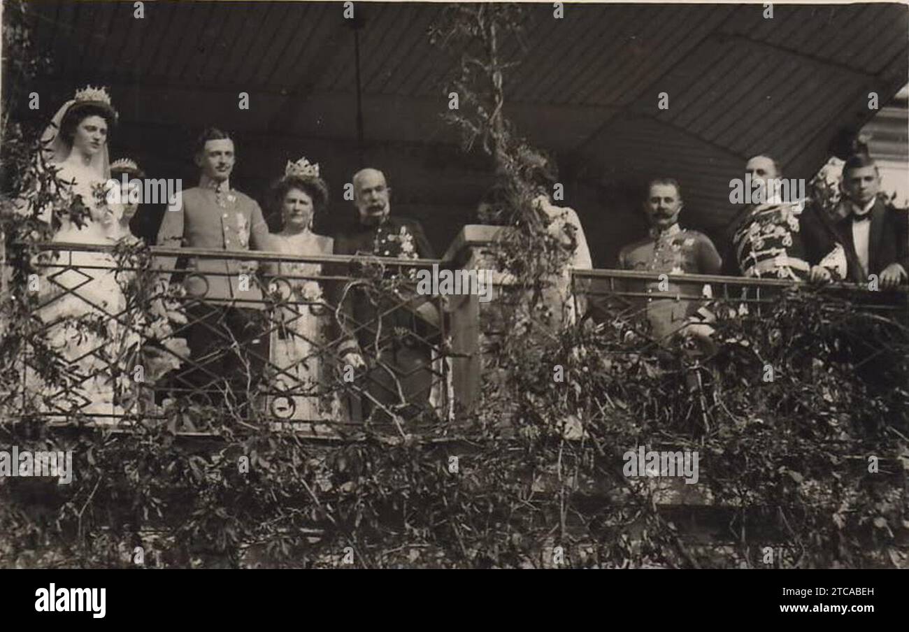 Wedding of Archduke Karl of Austria and Princess Zita of Bourbon-Parma ...