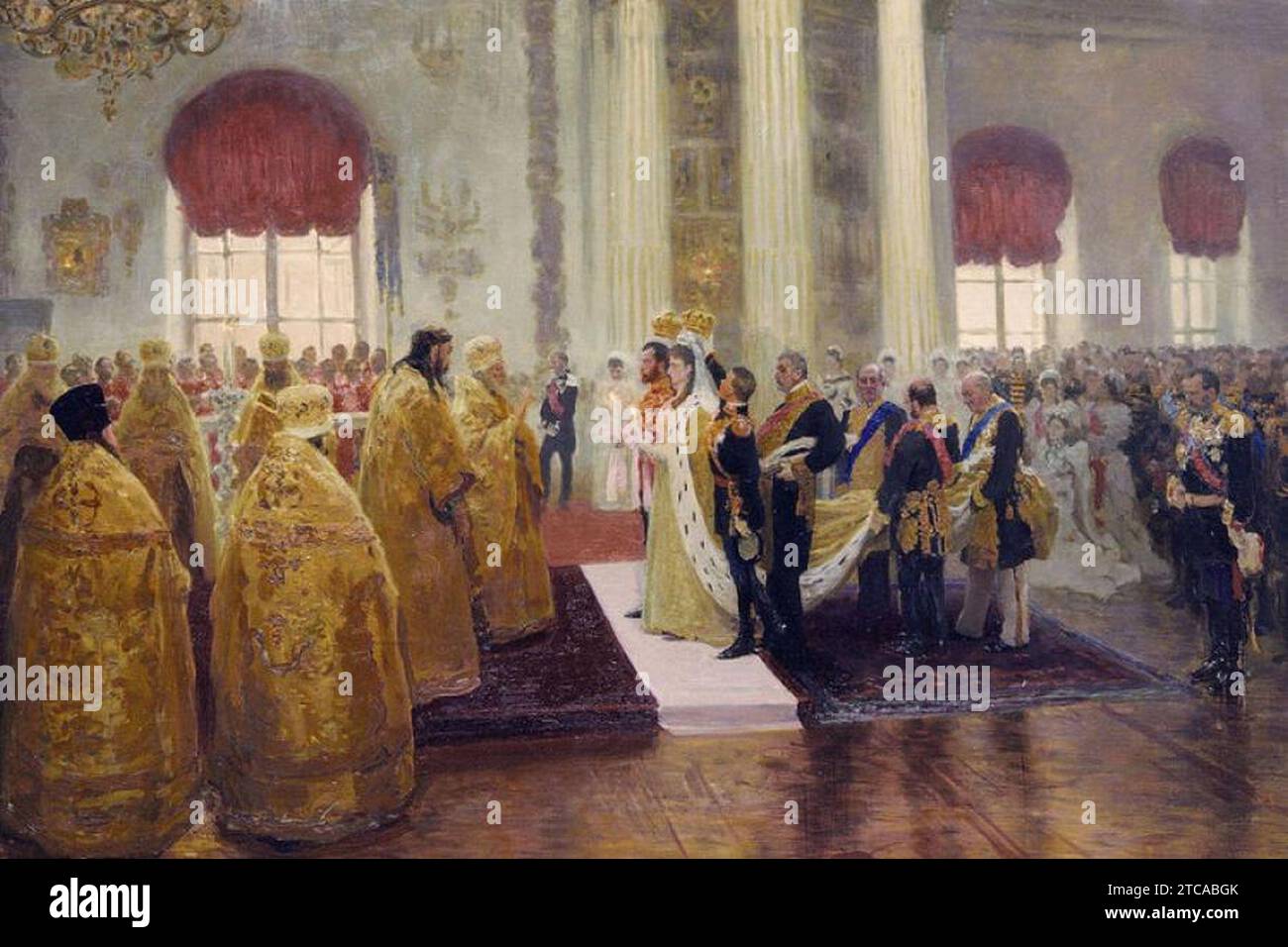 Wedding of Nicholas II and Alexandra Feodorovna by Ilja Repin (1894 ...