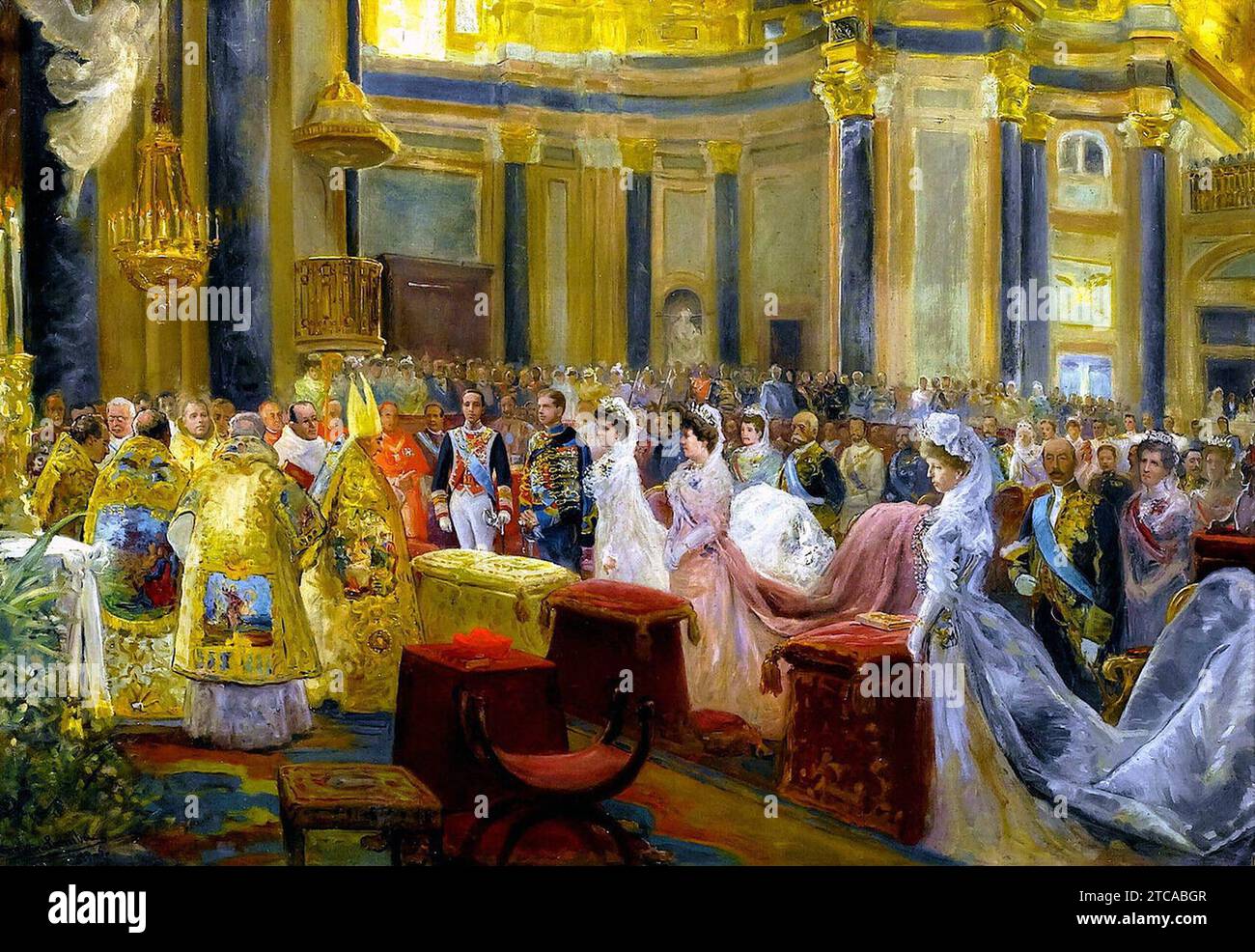 Wedding of Prince Ferdinand Maria of Bavaria and Infanta Maria Teresa ...