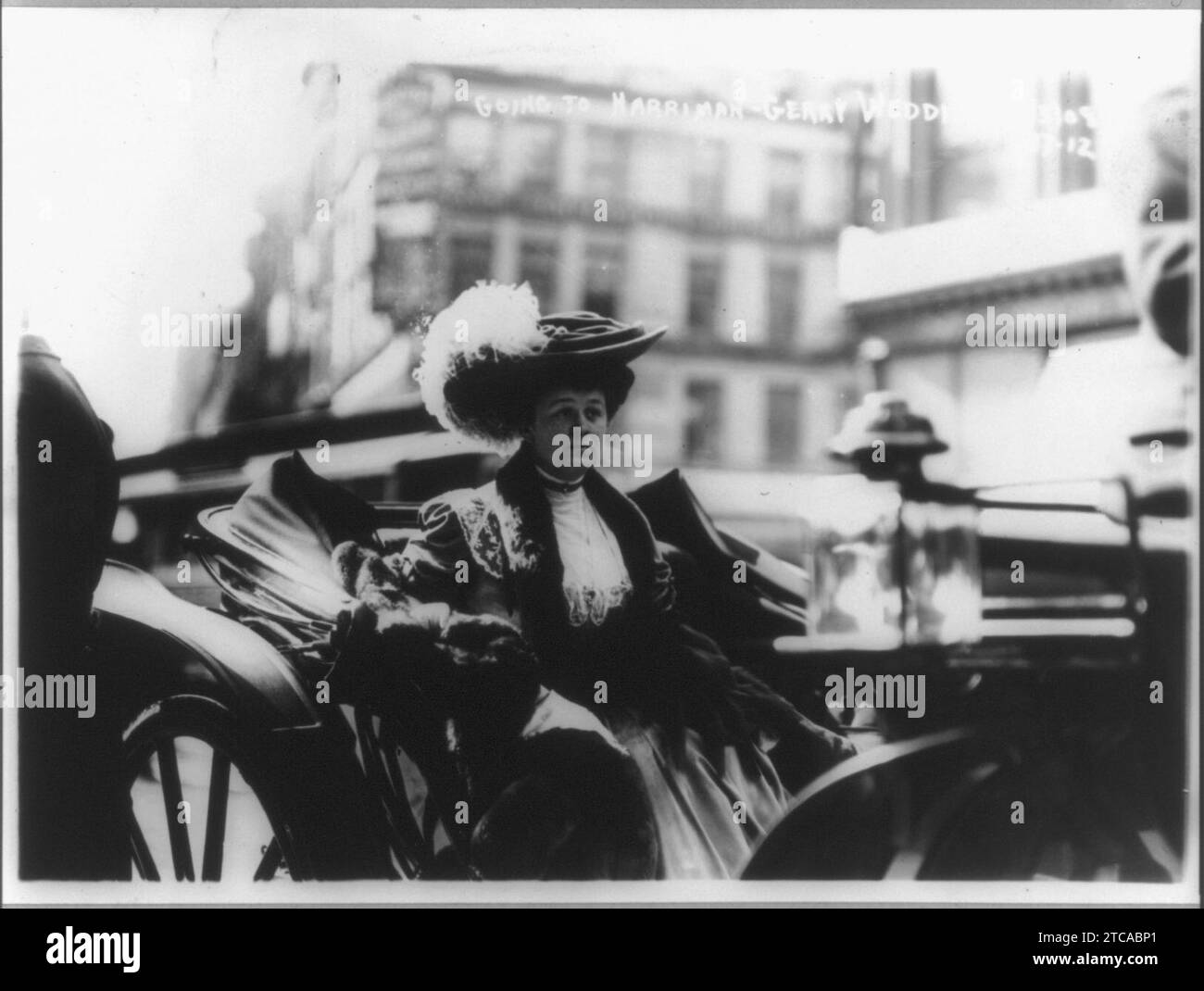 Weddings - Going to Harriman-Gerry wedding, Mar. 3, 1908 Stock Photo ...