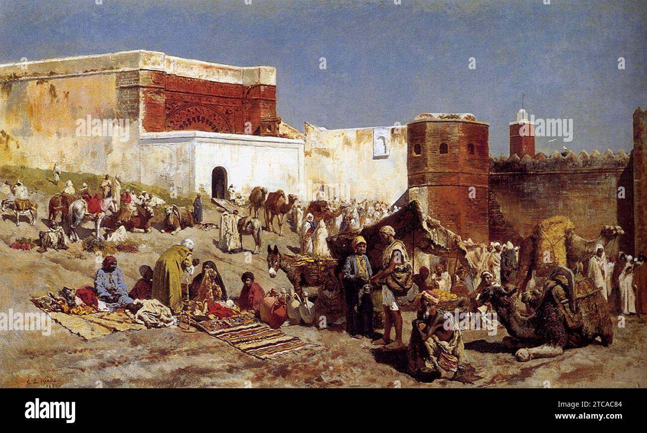 Weeks Edwin Moroccan Market Rabat Stock Photo - Alamy
