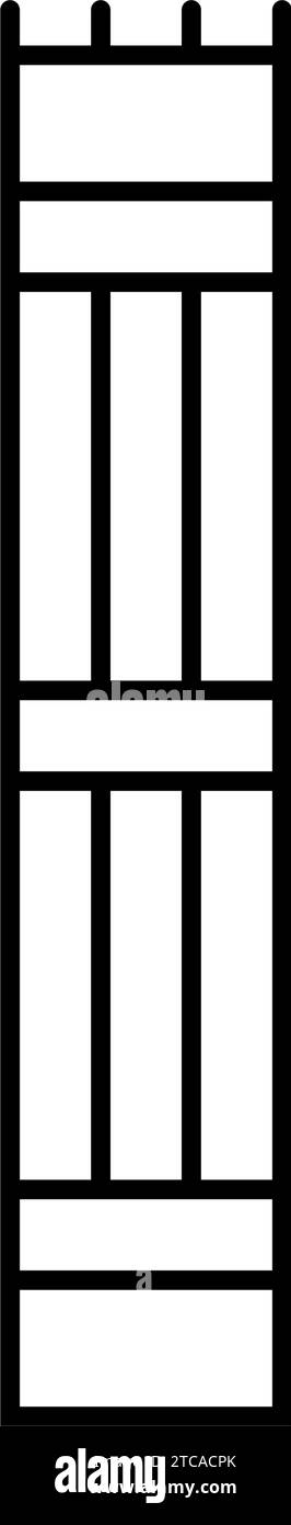 fuel assembly nuclear energy line icon vector illustration Stock Vector ...