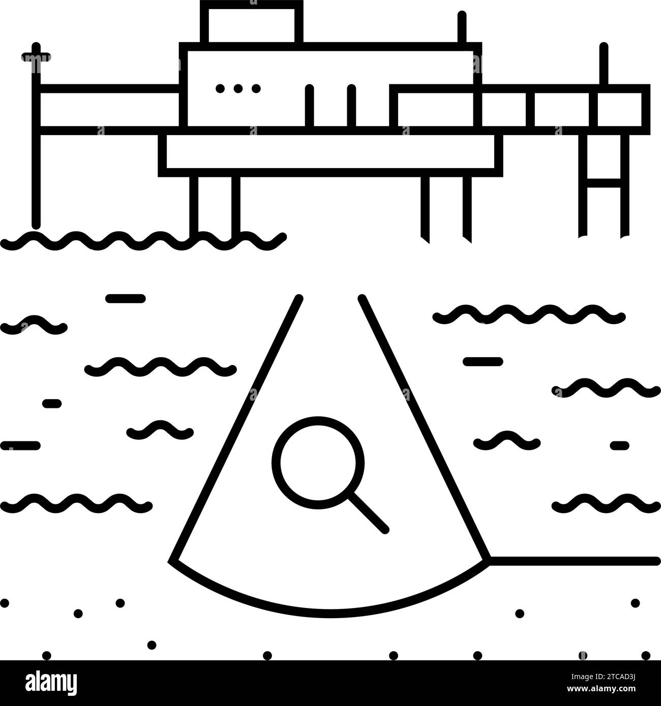 oil and gas exploration petroleum engineer line icon vector ...