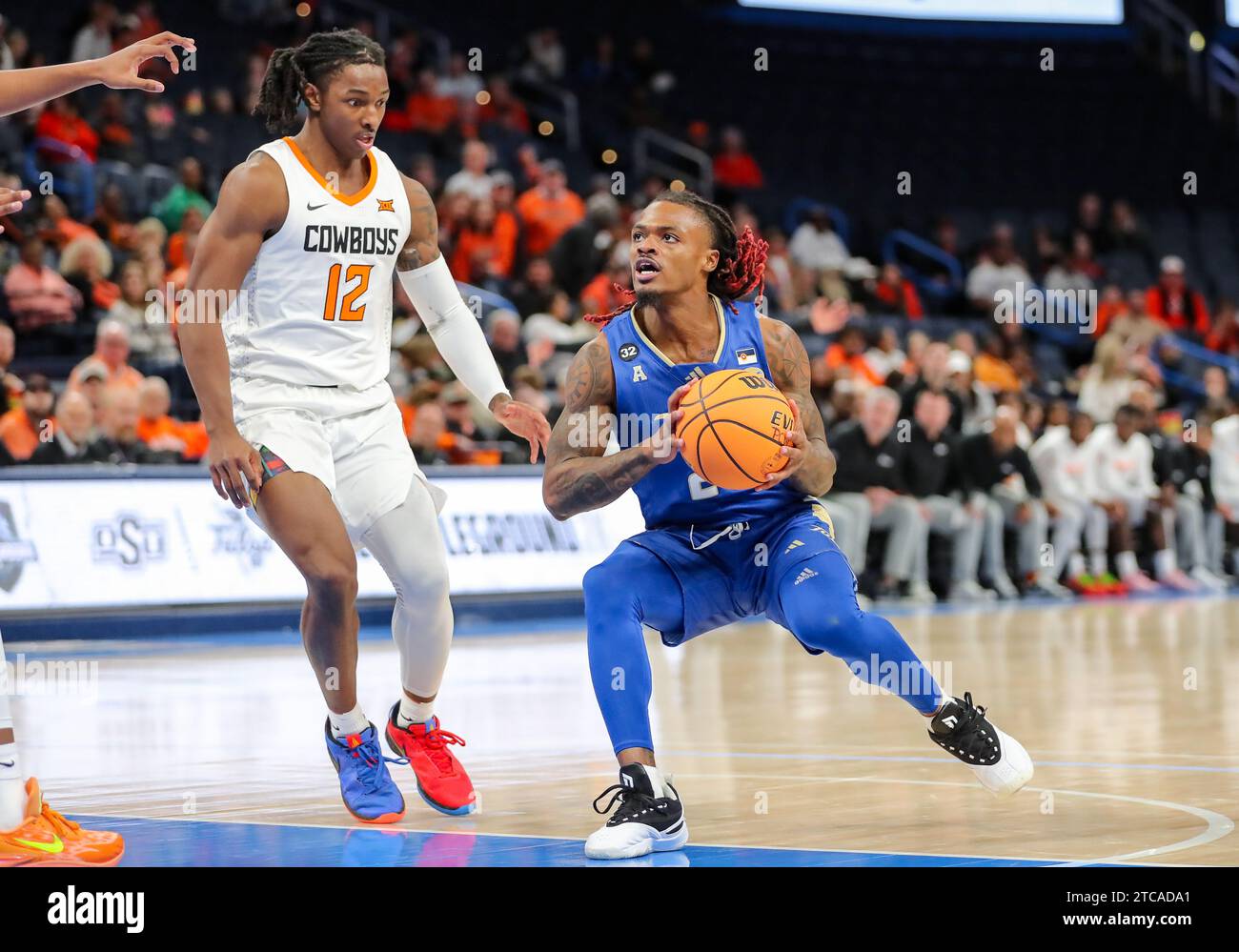 December 10, 2023: .Tulsa Golden Hurricane guard Cobe Williams (24 ...