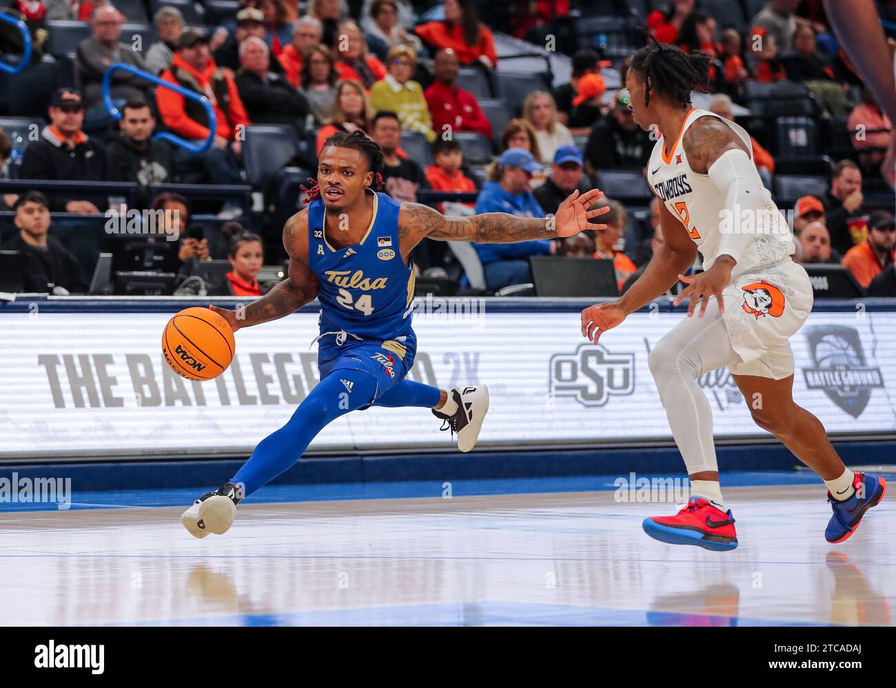 December 10, 2023: .Tulsa Golden Hurricane guard Cobe Williams (24 ...