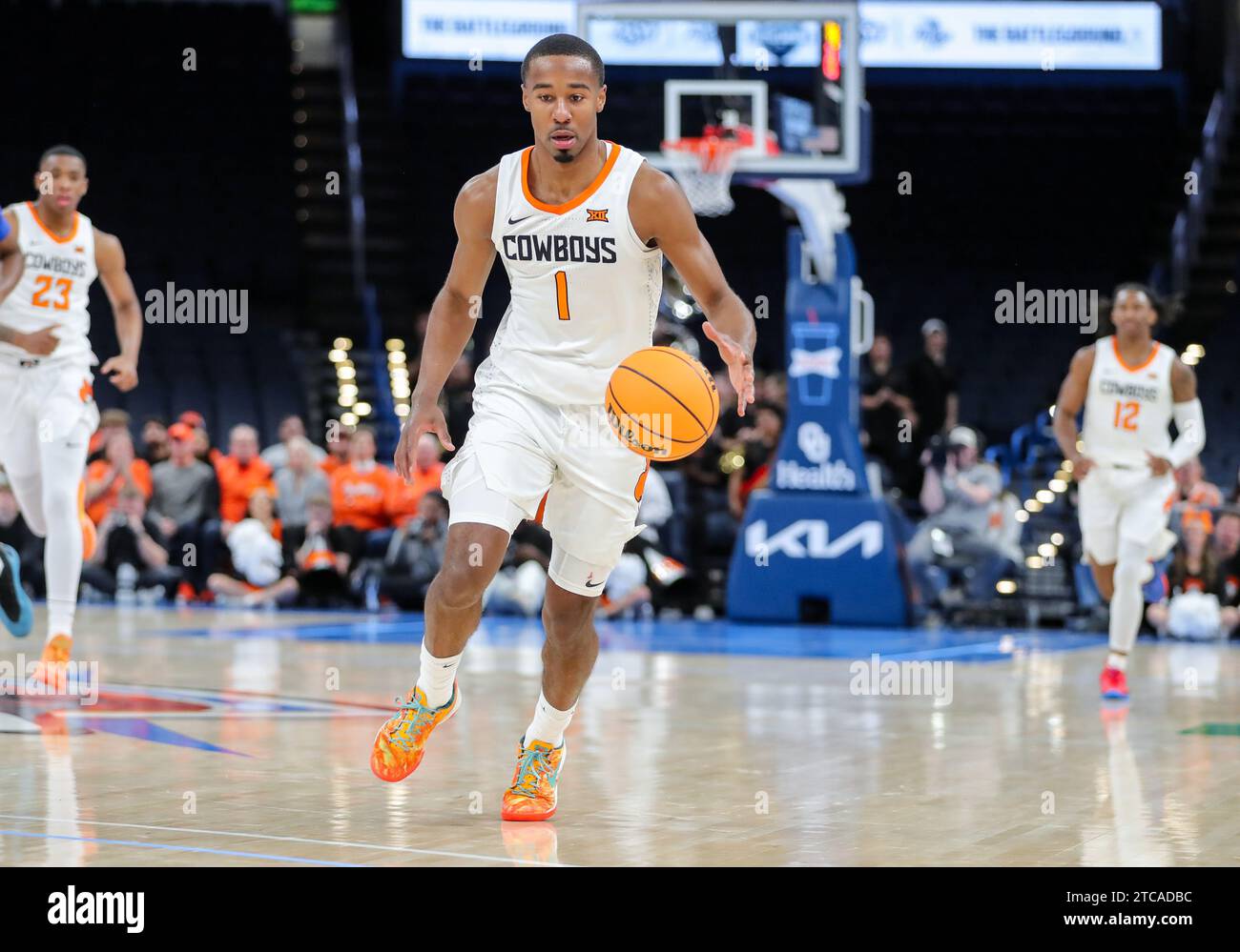 December 10, 2023: .Oklahoma State Cowboys guard Bryce Thompson (1 ...