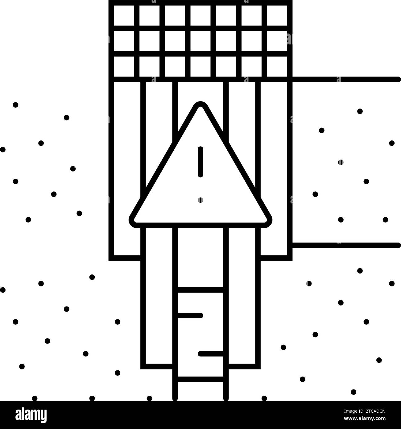 oil well plugging petroleum engineer line icon vector illustration ...