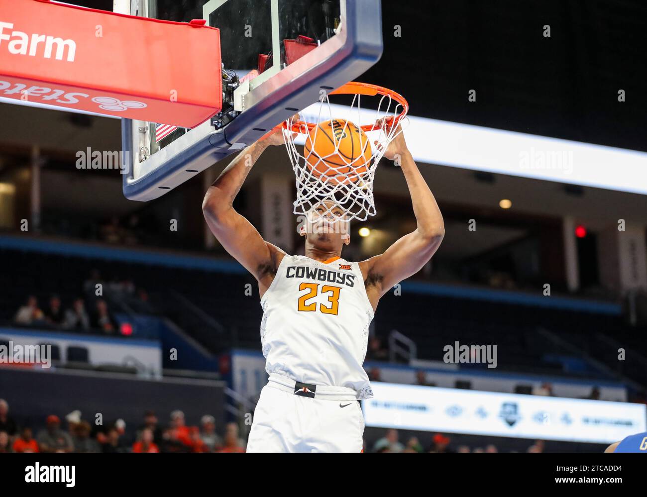 December 10, 2023: .Oklahoma State Cowboys center Brandon Garrison (23 ...