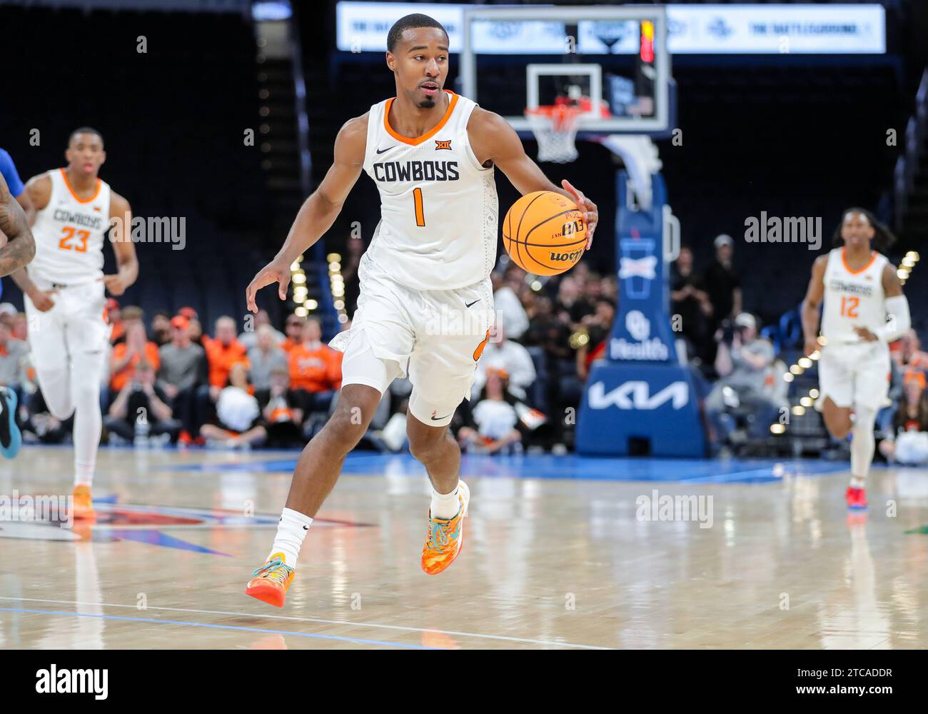 December 10, 2023: .Oklahoma State Cowboys guard Bryce Thompson (1 ...
