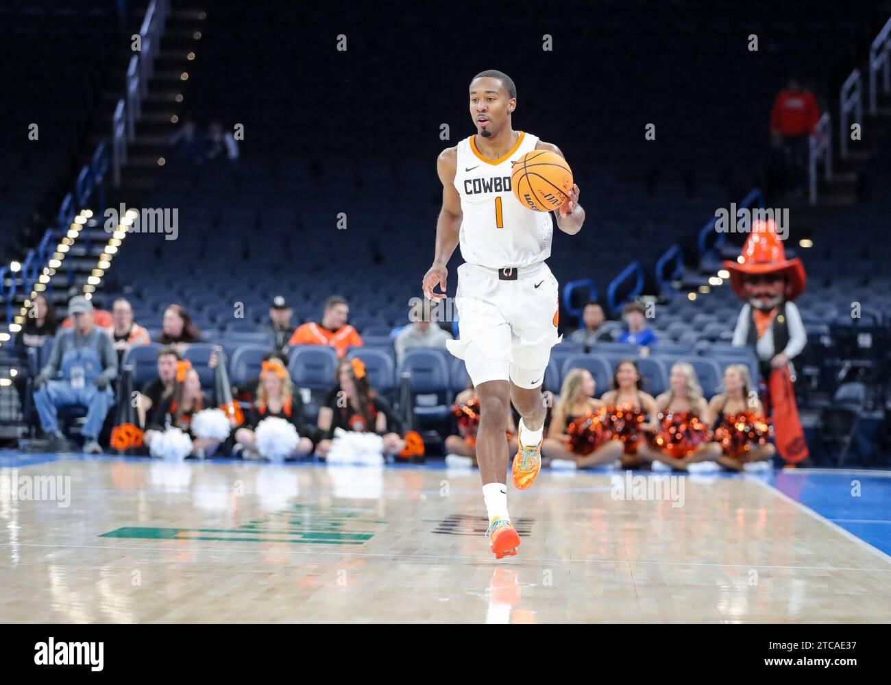 December 10, 2023: .Oklahoma State Cowboys guard Bryce Thompson (1 ...