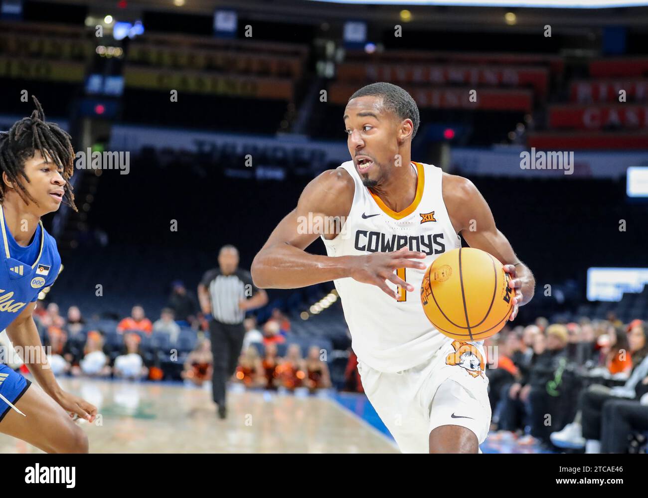 December 10, 2023: .Oklahoma State Cowboys guard Bryce Thompson (1 ...