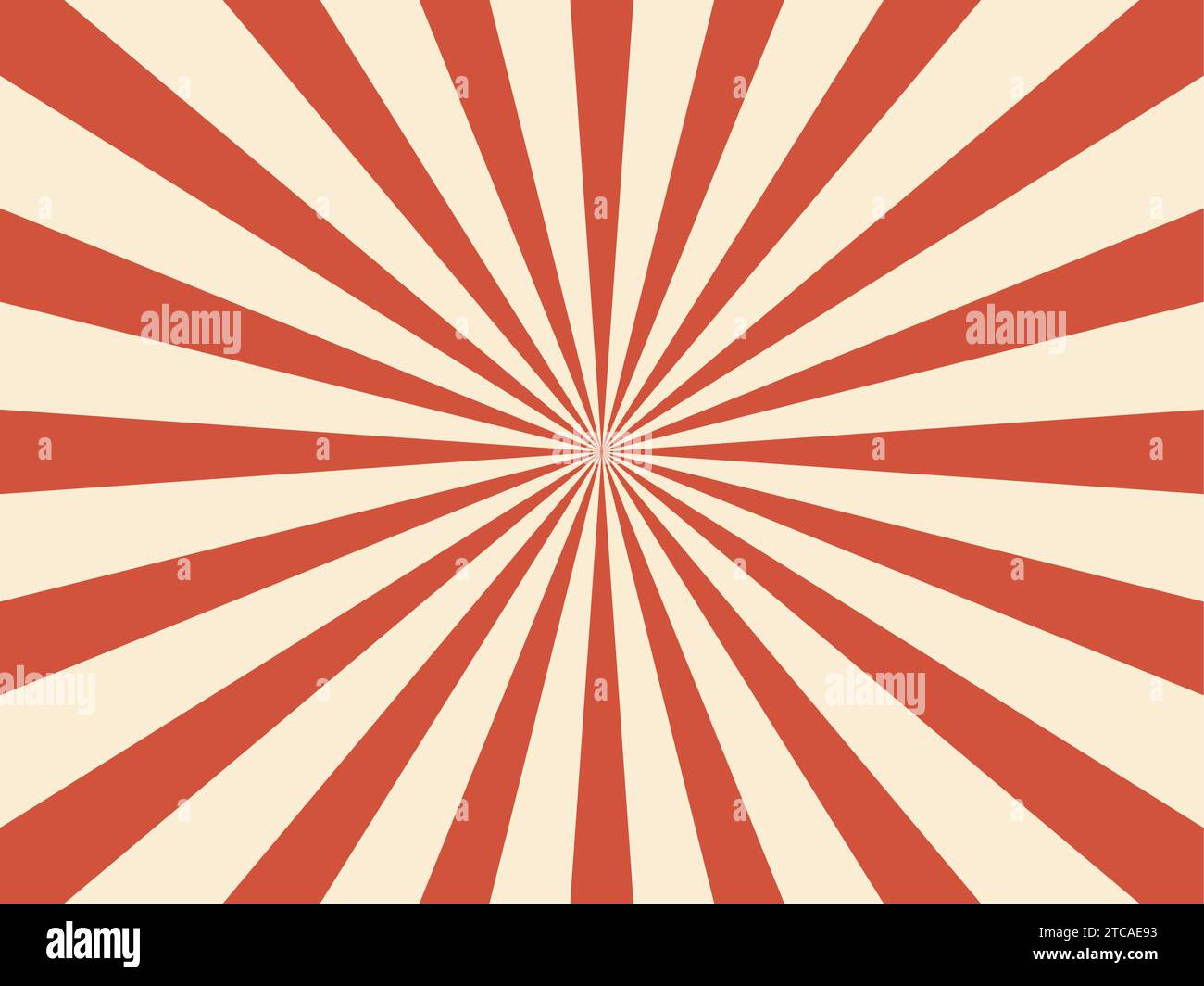 Carnival stripe or retro circus rays background with radial sunlight burst, vector layout ...