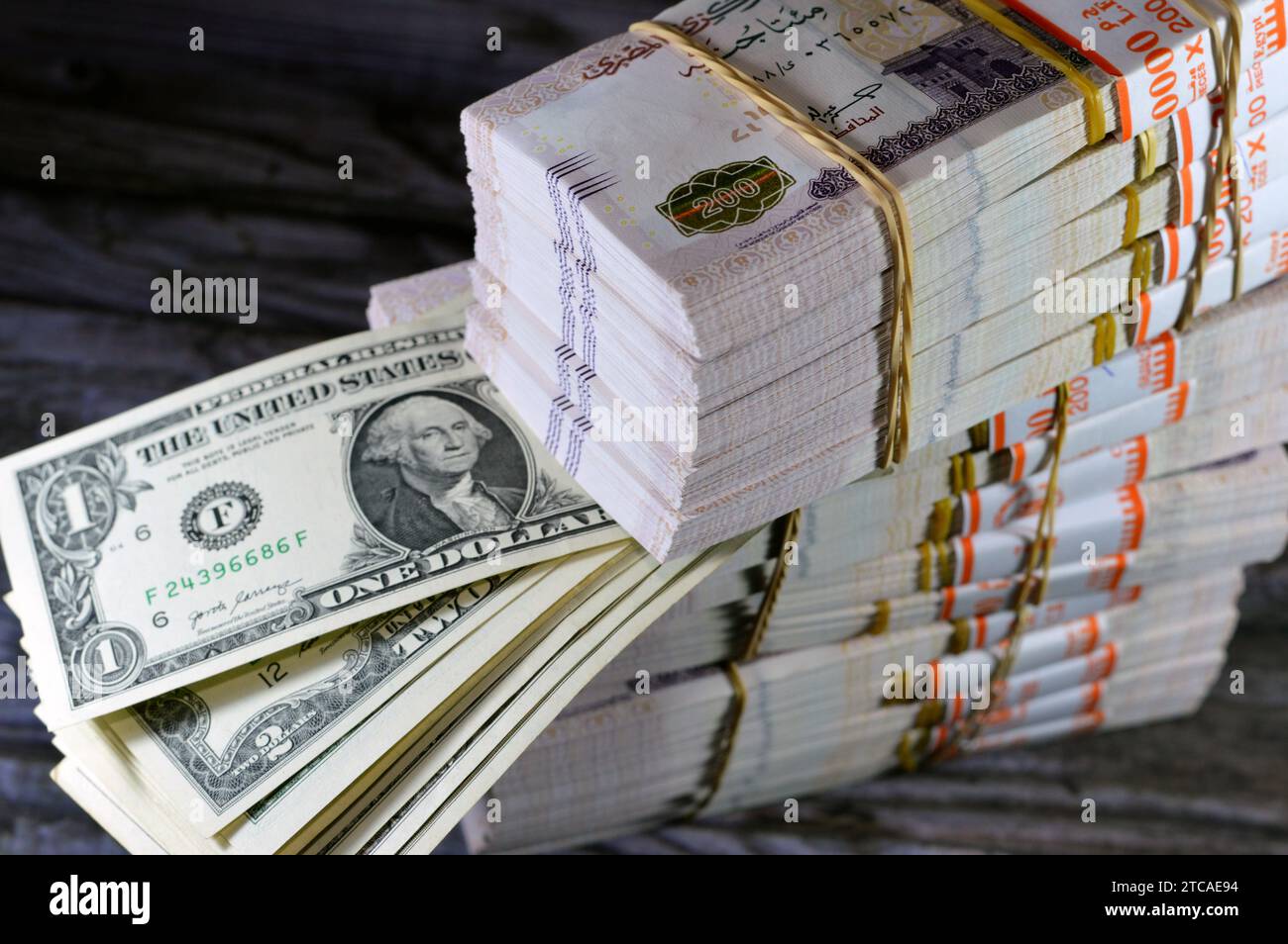 Piles and Stacks of Egypt money thousands of Pounds currency banknotes ...