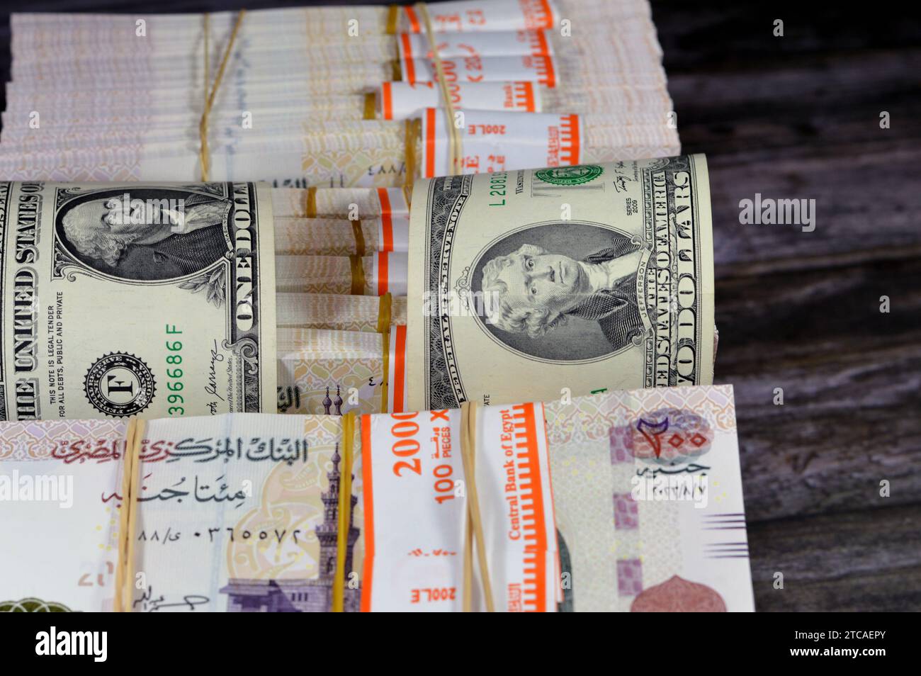 Piles and Stacks of Egypt money thousands of Pounds currency banknotes ...