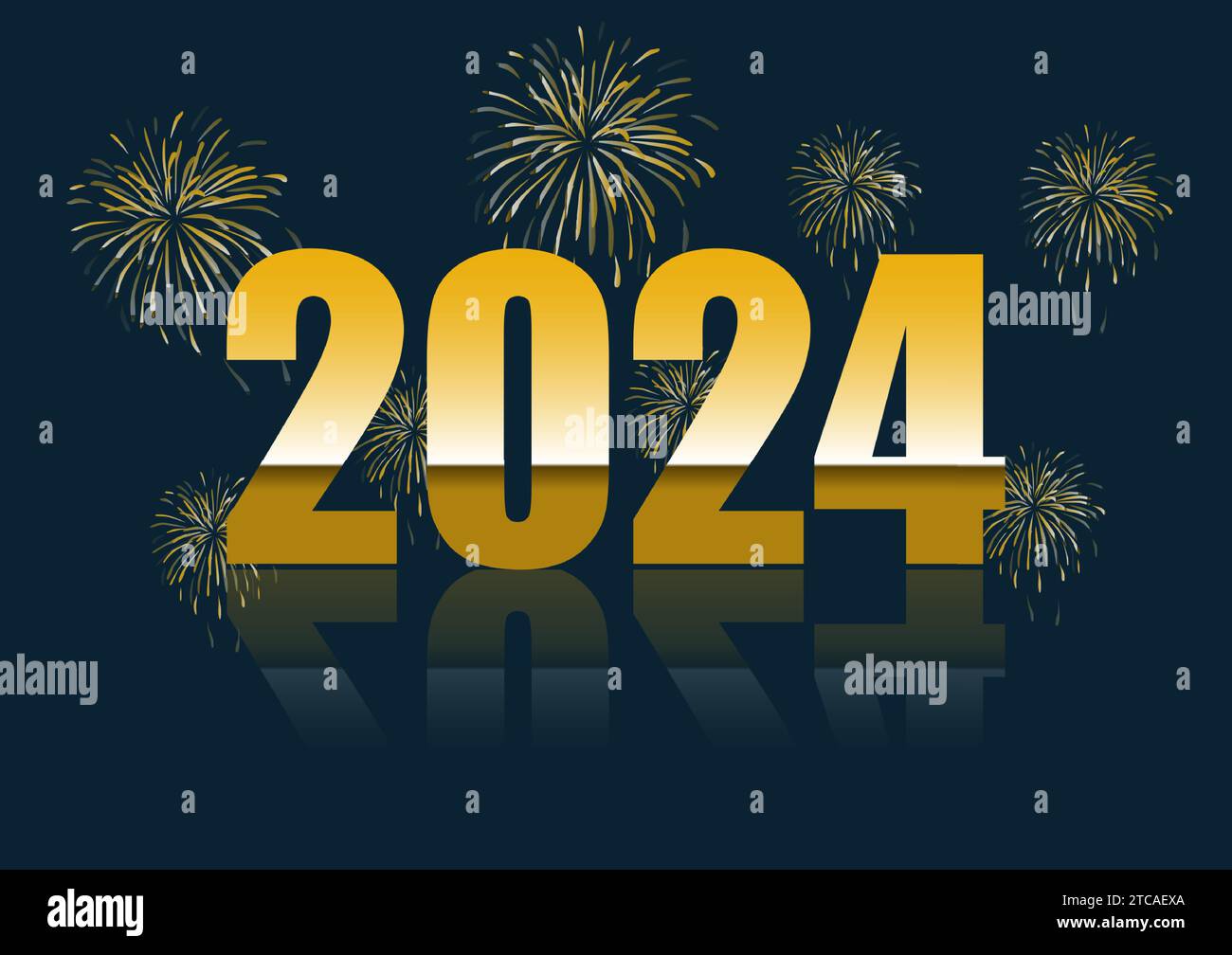 2024 fireworks Stock Vector Images - Alamy
