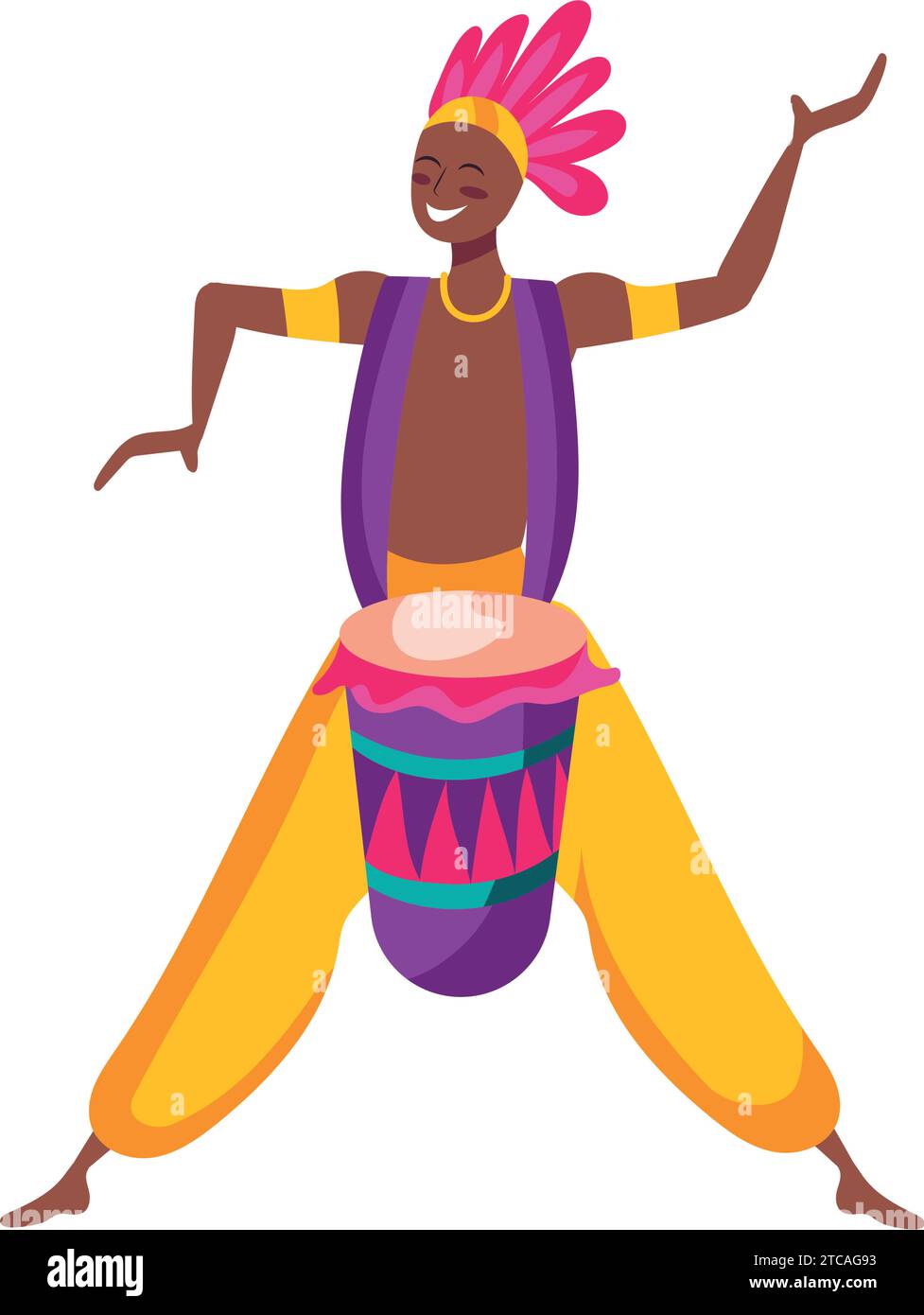 Brazilian carnival dancer in costume Stock Vector Images - Alamy