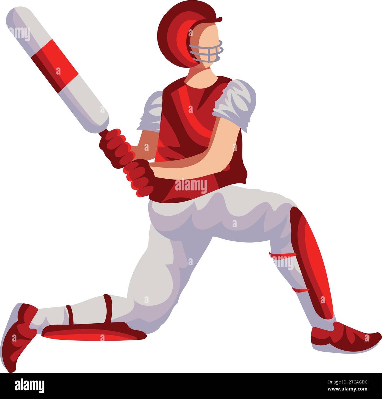 cricket player character Stock Vector Image & Art - Alamy