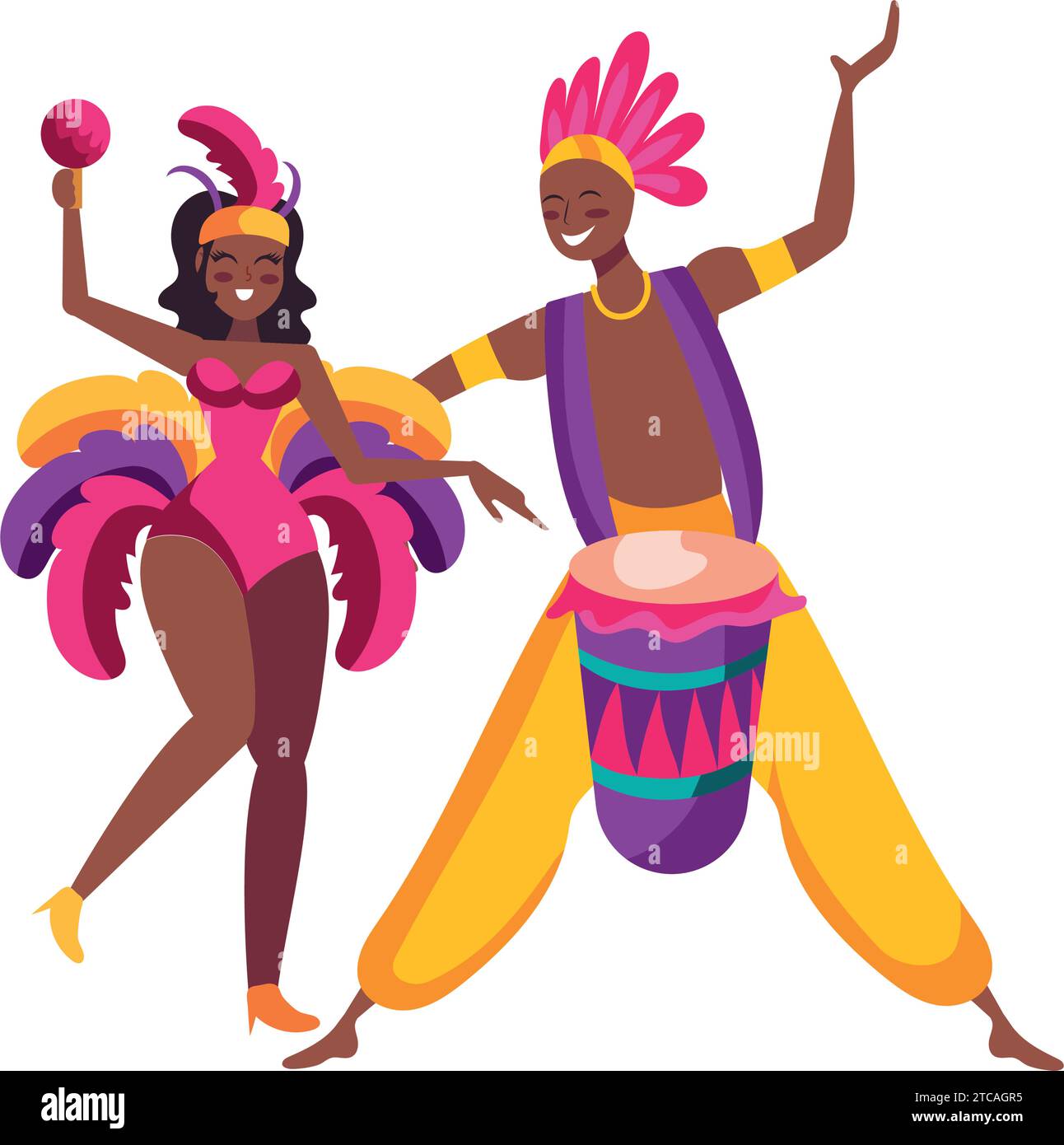 Samba brazilian dancers Cut Out Stock Images & Pictures - Alamy