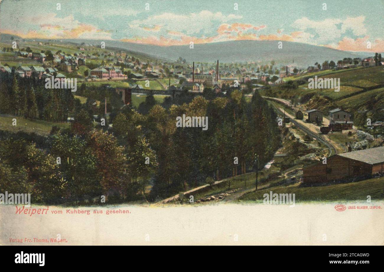 Weipert, Schlesien - Stadtansicht vom Kuhberg Stock Photo - Alamy