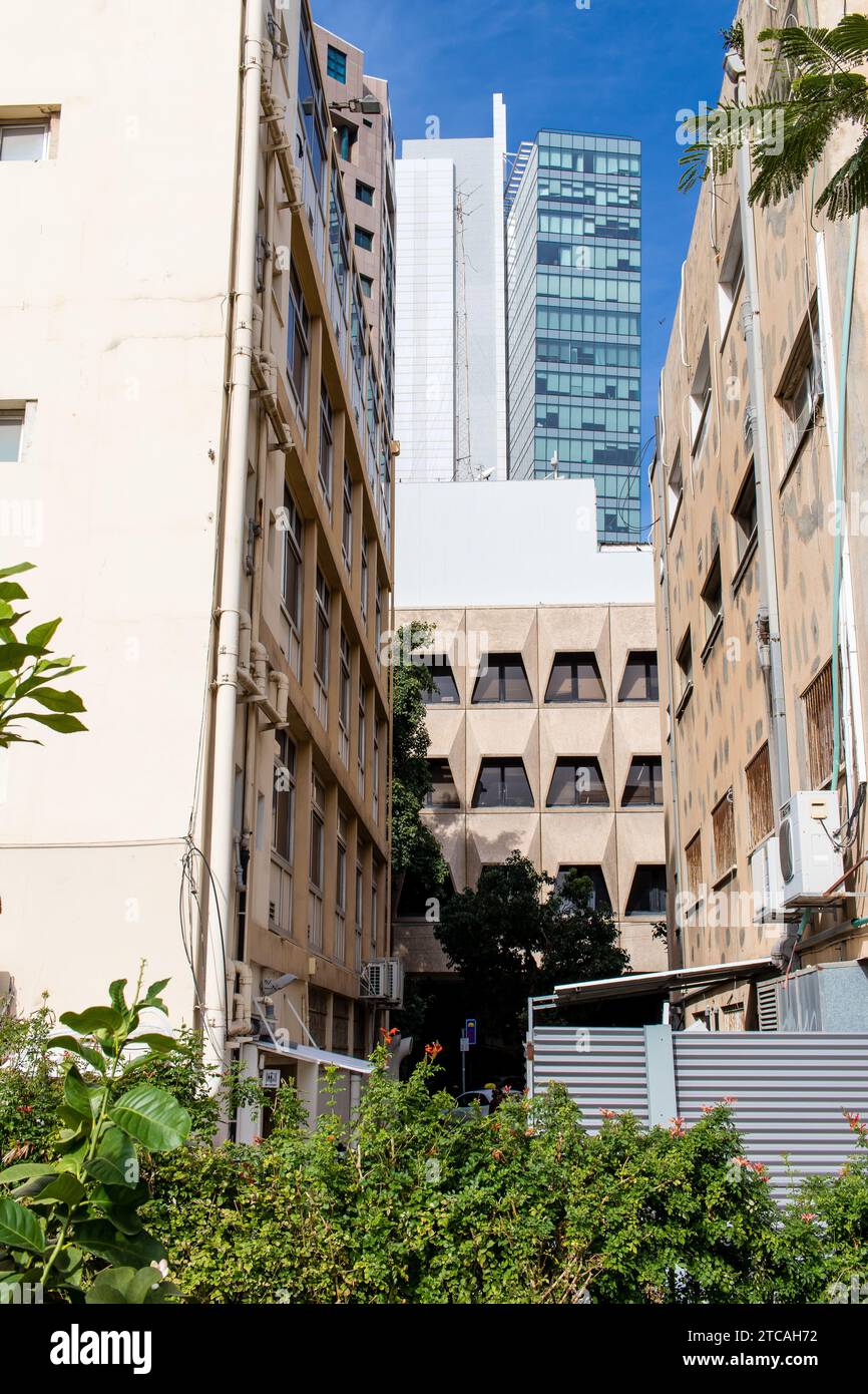 Tel Aviv, Israel - December 10, 2023 Urban landscape and architecture ...