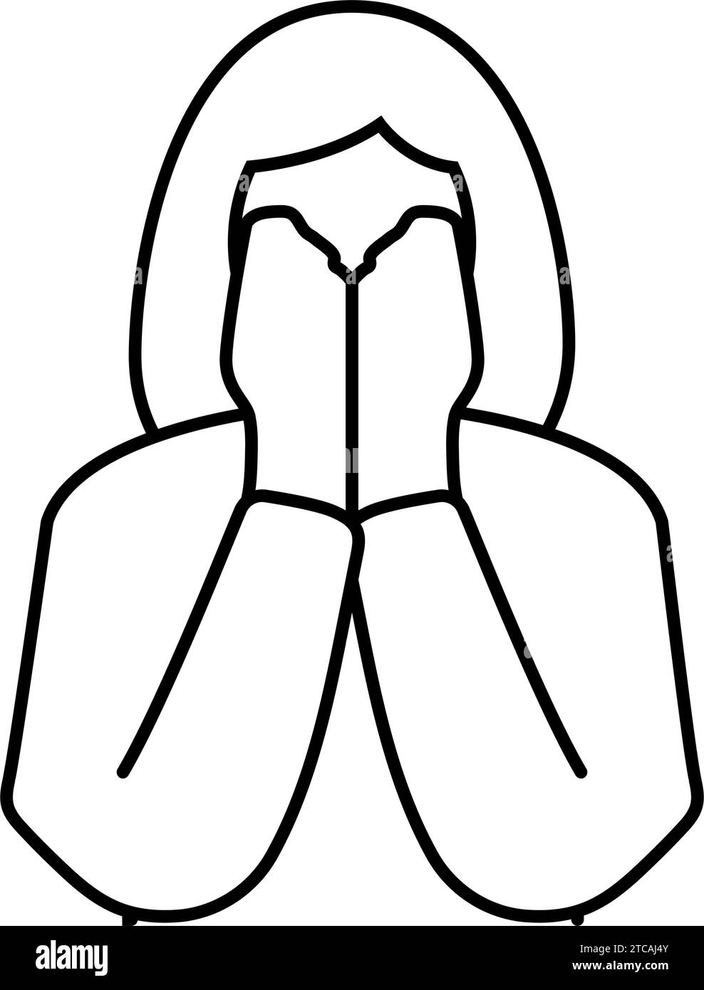 sam woman mood line icon vector illustration Stock Vector Image & Art ...