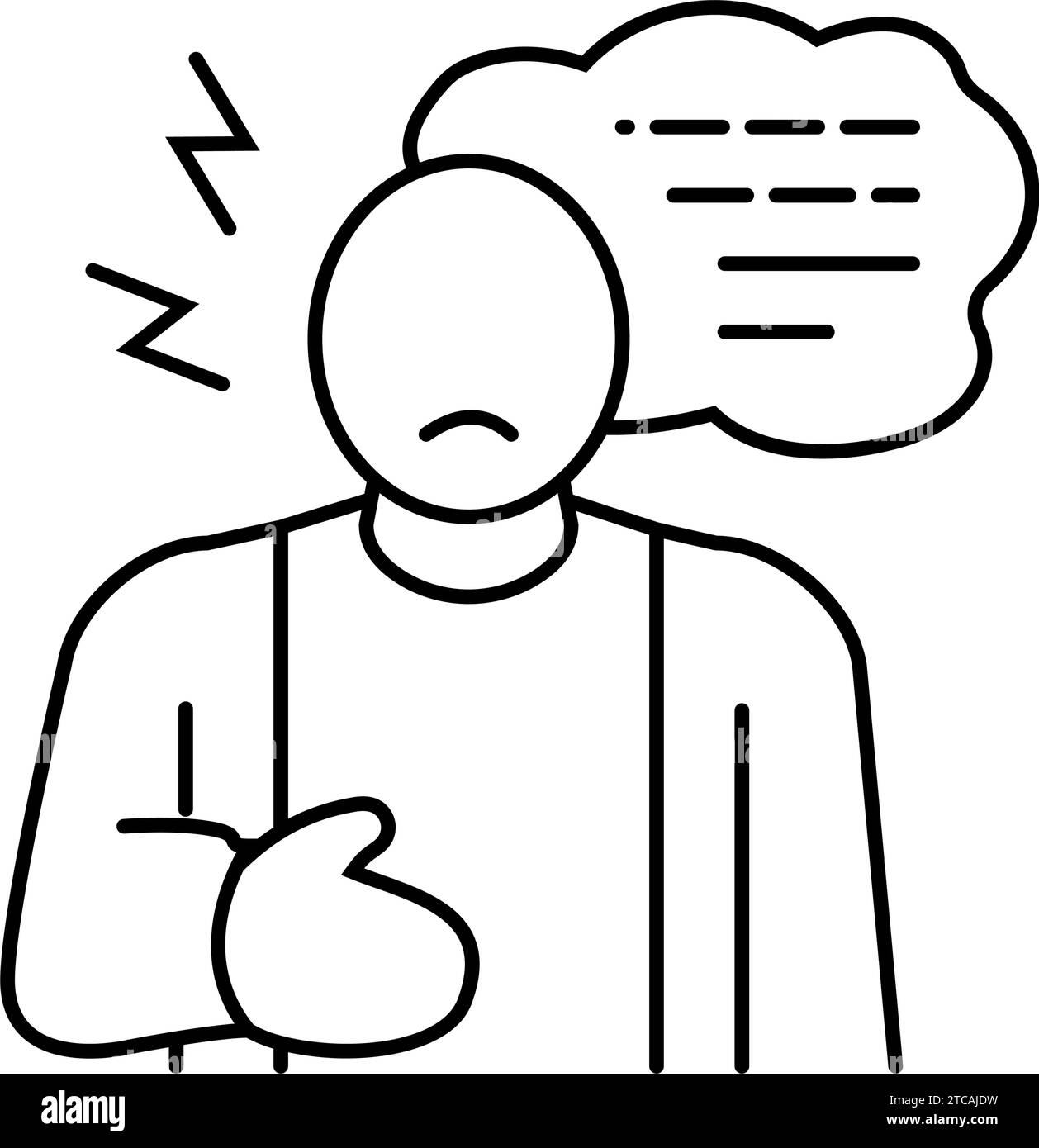 Regretful woman Stock Vector Images - Alamy