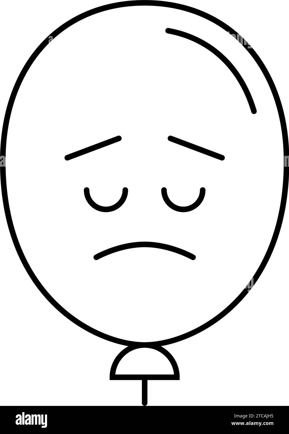 Balloon face sad Black and White Stock Photos & Images - Alamy