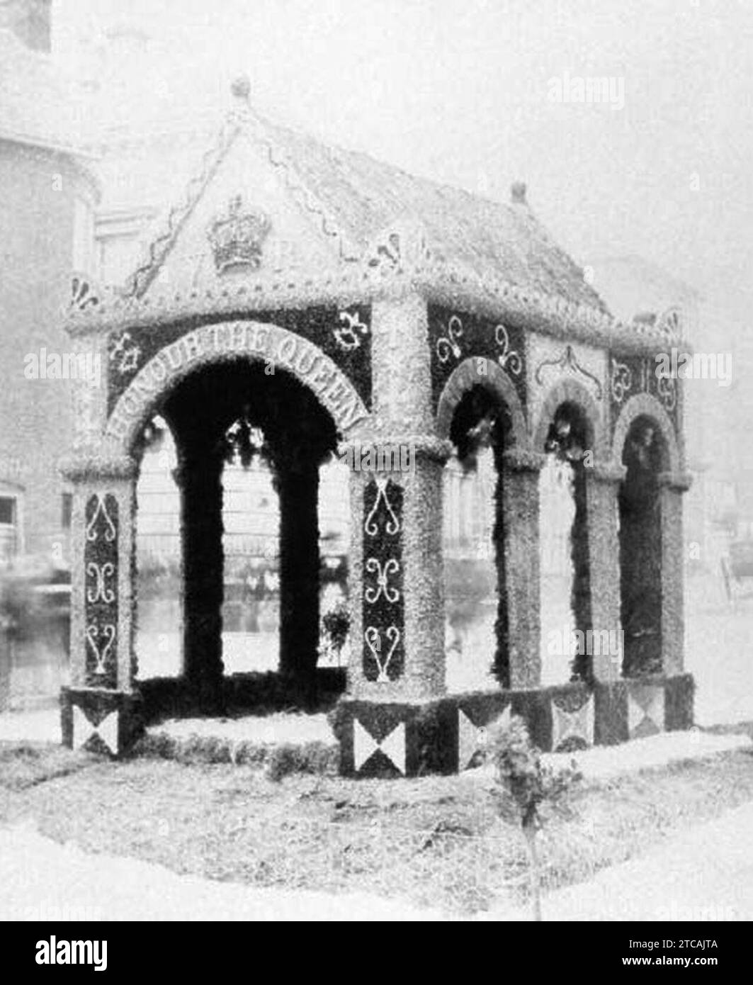 Well Dressing Wirksworth 1860s Stock Photo - Alamy