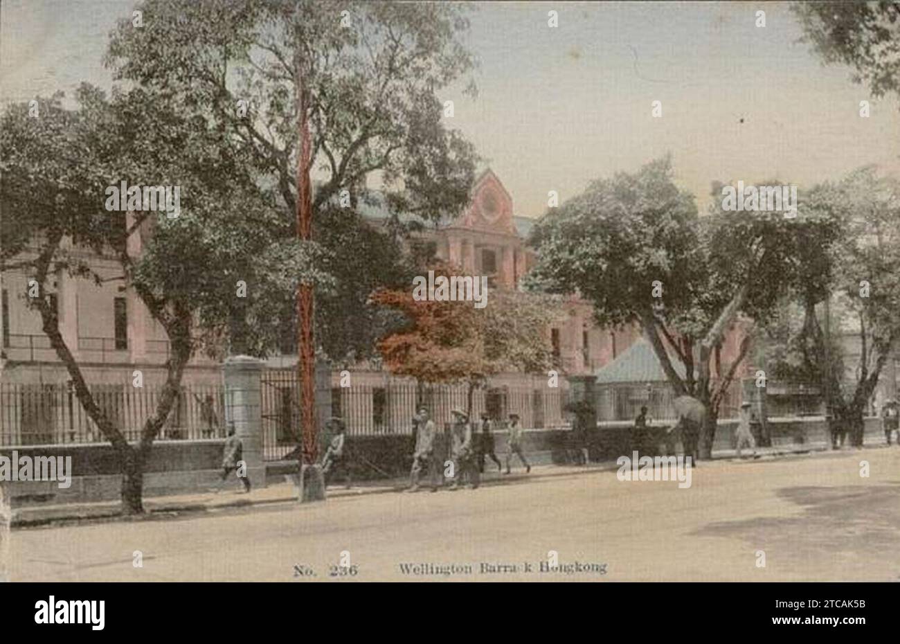 Wellington Barracks Rodney Block in Admiralty 金鐘 威靈頓兵房 樂禮樓, 1910s Stock ...