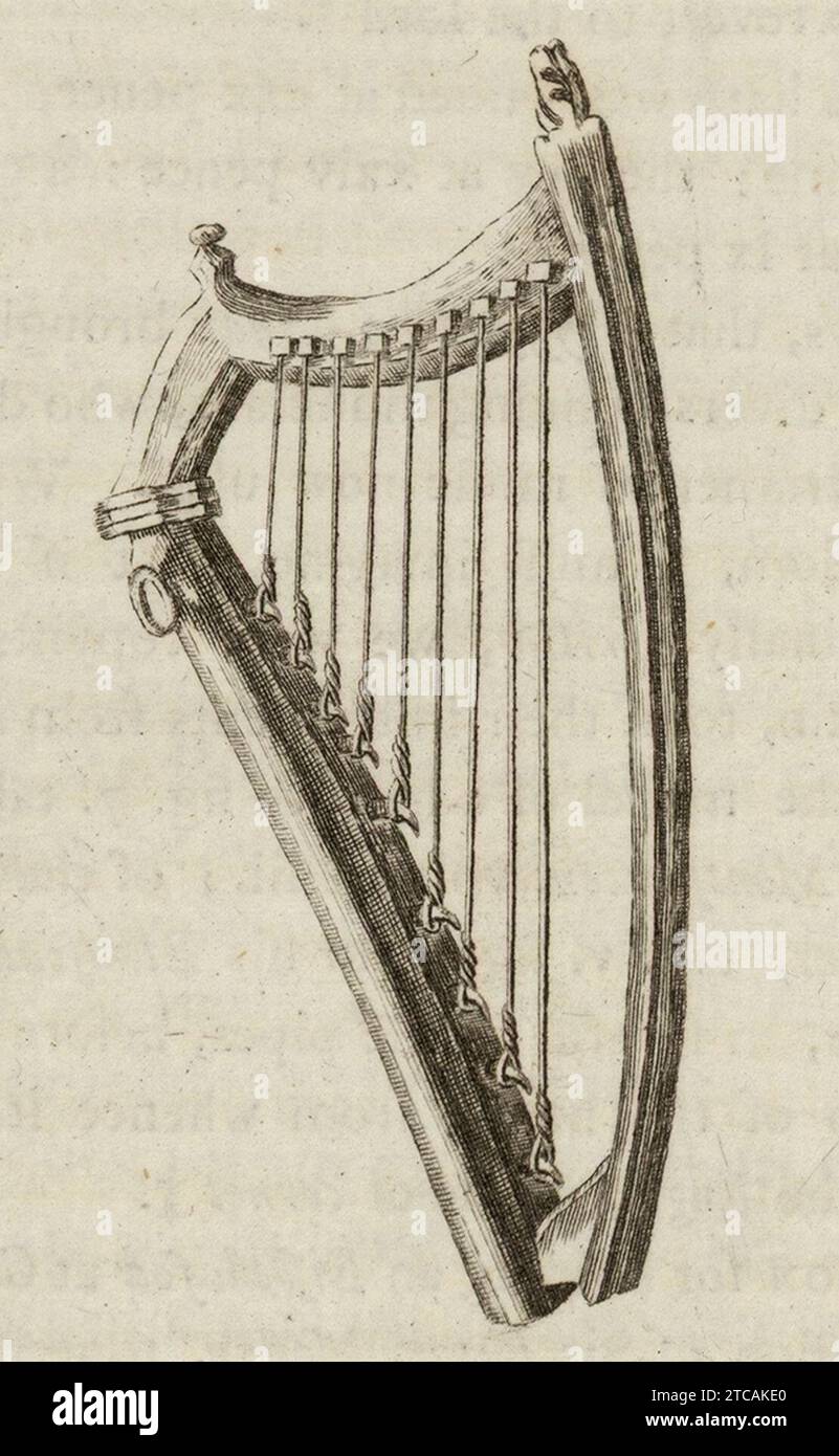 Welsh harp diagram Stock Photo - Alamy