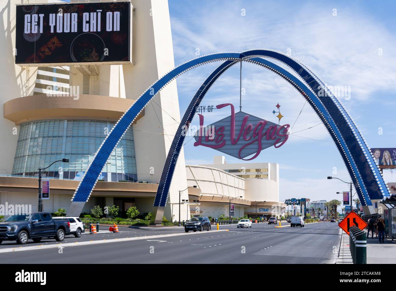 The new Gateway Arches in downtown Las Vegas, Nevada, United States ...