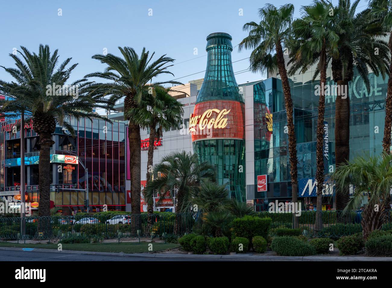 Coca-Cola Store at dusk on the Strip of Las Vegas, Nevada, United ...