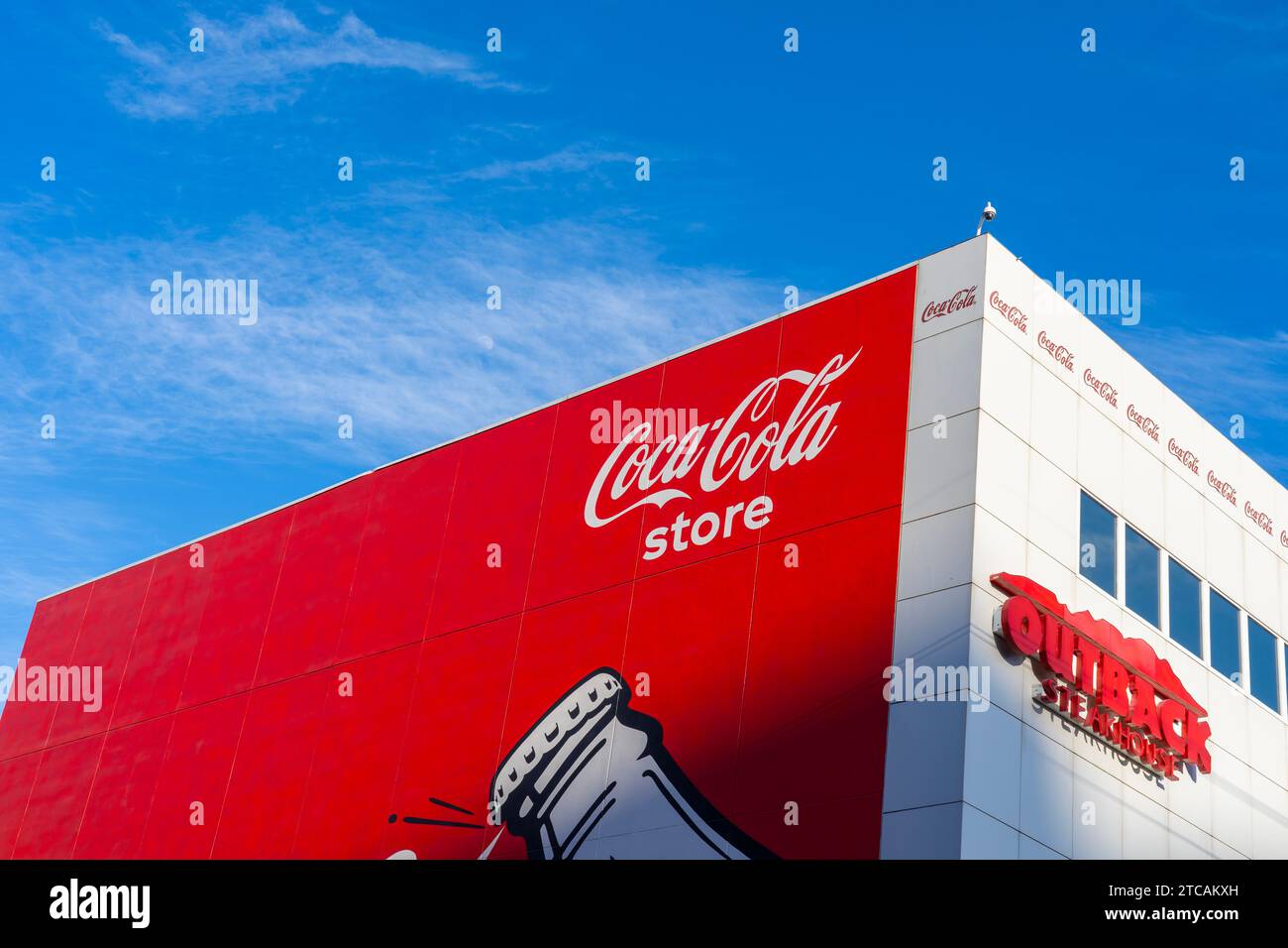 Coca-Cola Store on the Strip of Las Vegas, Nevada, United States Stock ...
