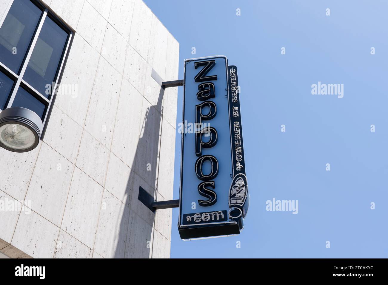 Zappos.com sign at company’s headquarters in Las Vegas, Nevada, United ...