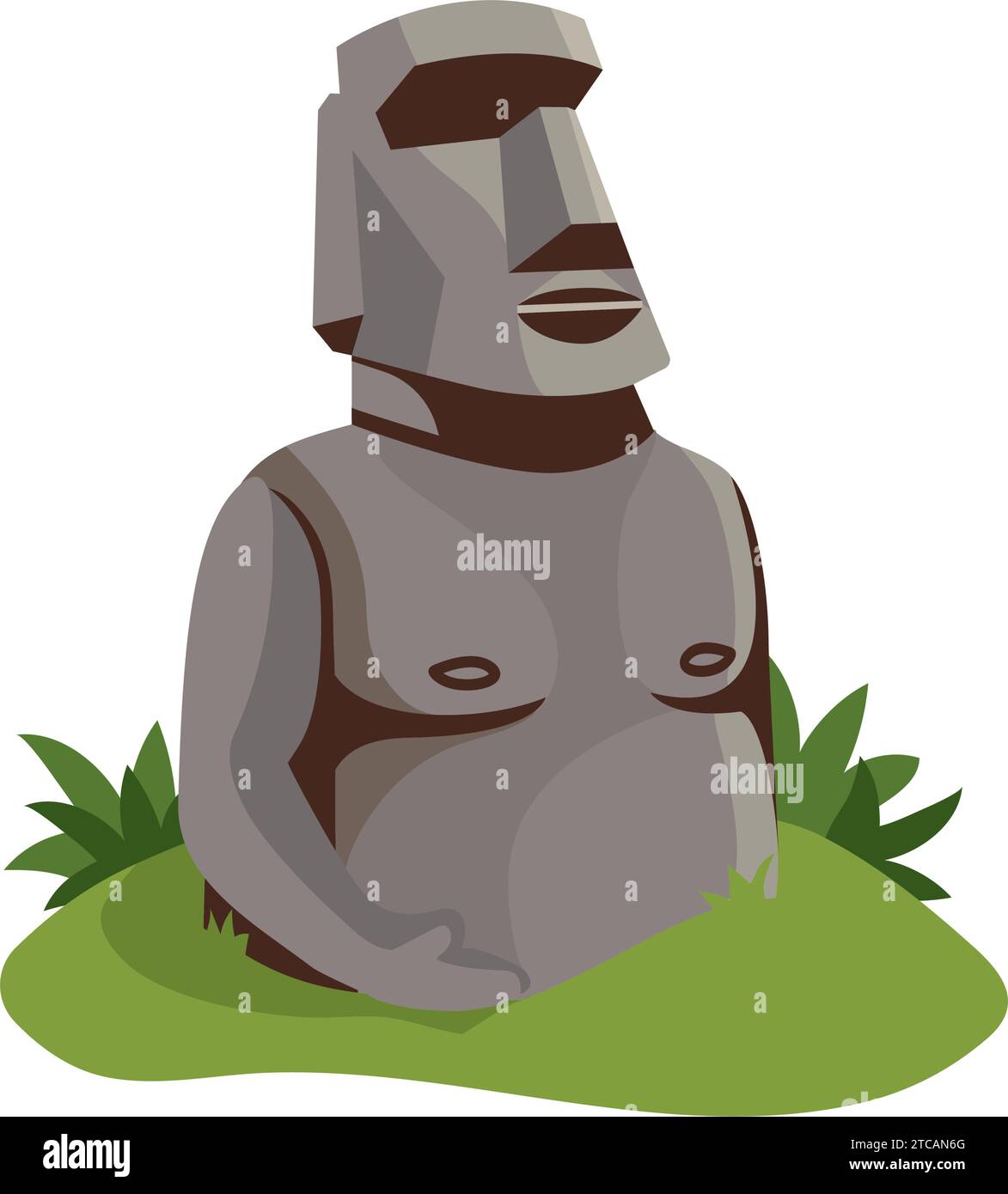 Rock face statue Stock Vector Images - Alamy