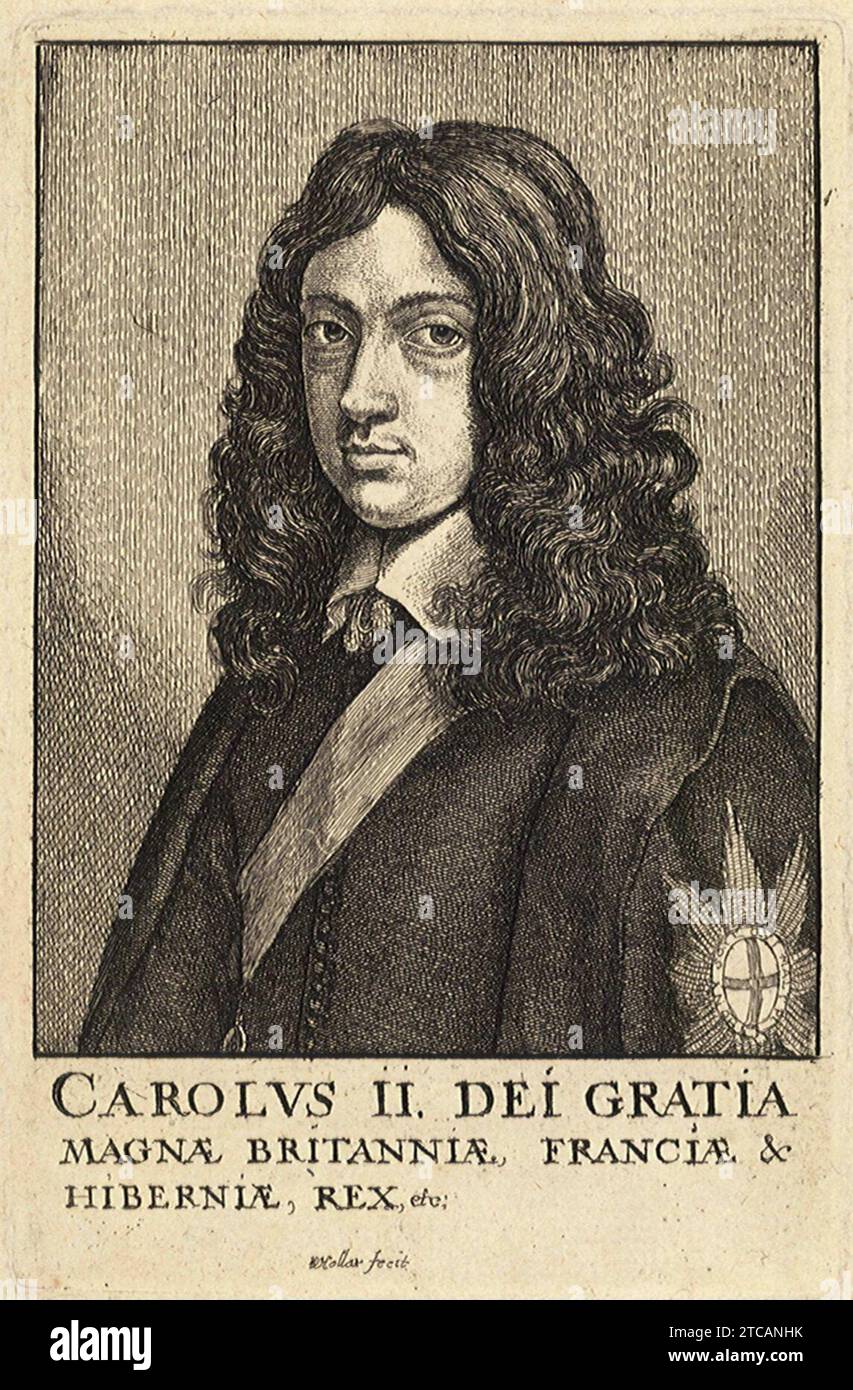 Wenceslas Hollar - Charles II Stock Photo - Alamy