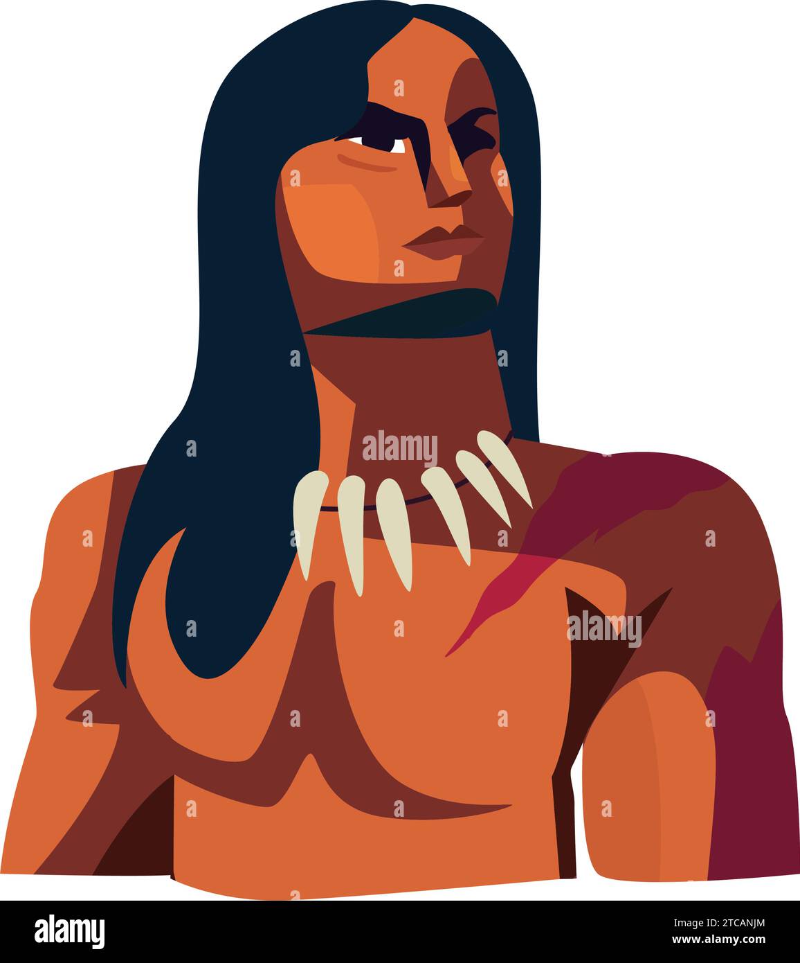 Indigenous people portrait man Stock Vector Images - Alamy