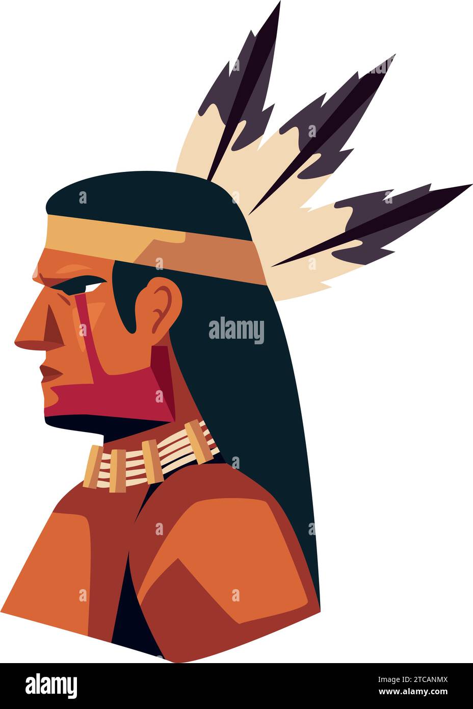 native american man design Stock Vector Image & Art - Alamy