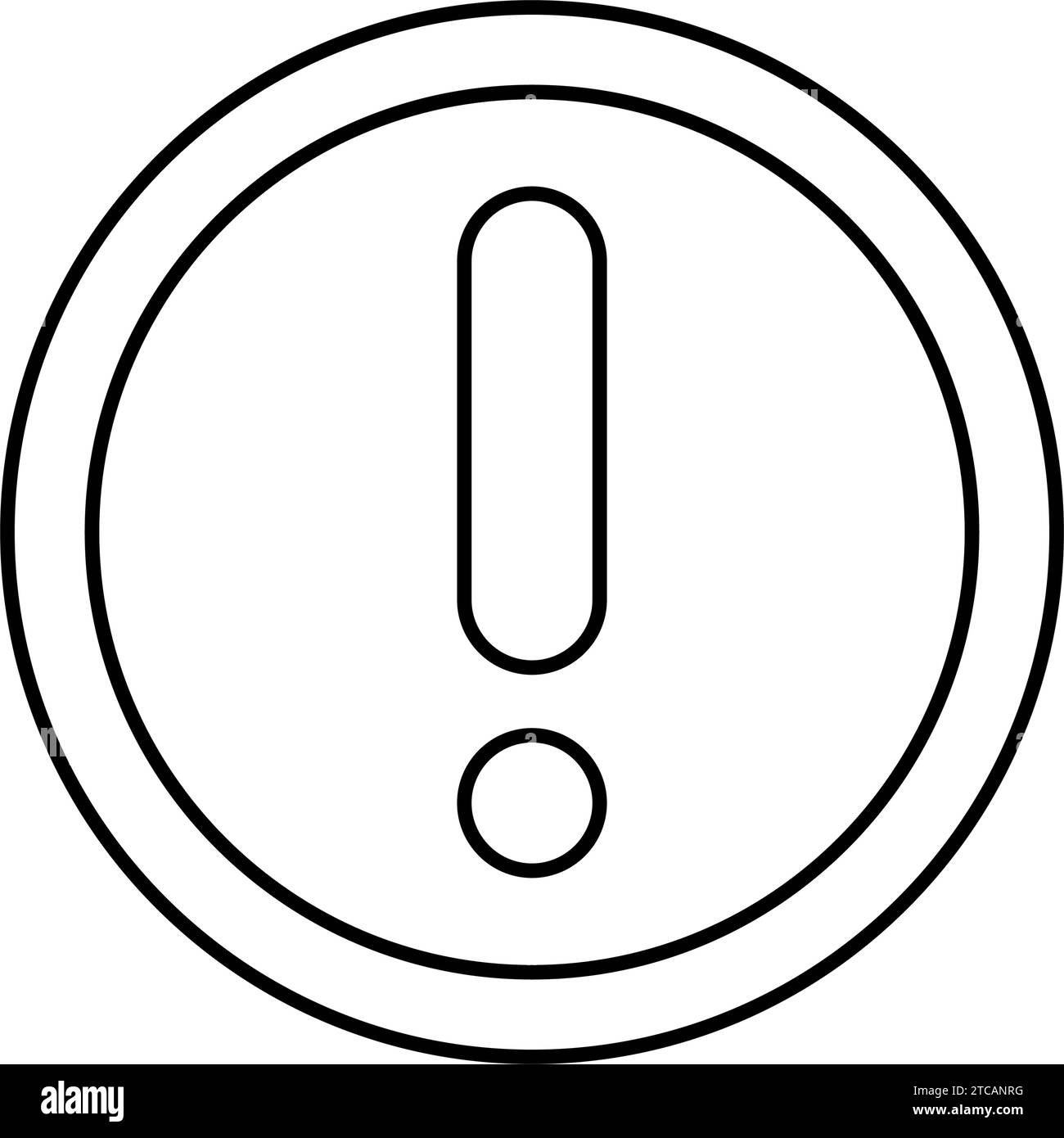 attention icon alert line icon vector illustration Stock Vector Image ...