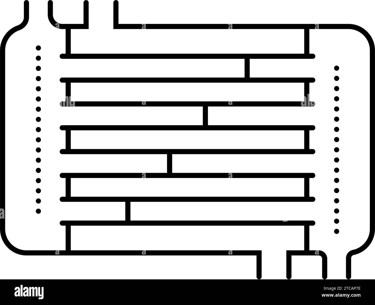 heat exchange apparatus engineer line icon vector illustration Stock ...