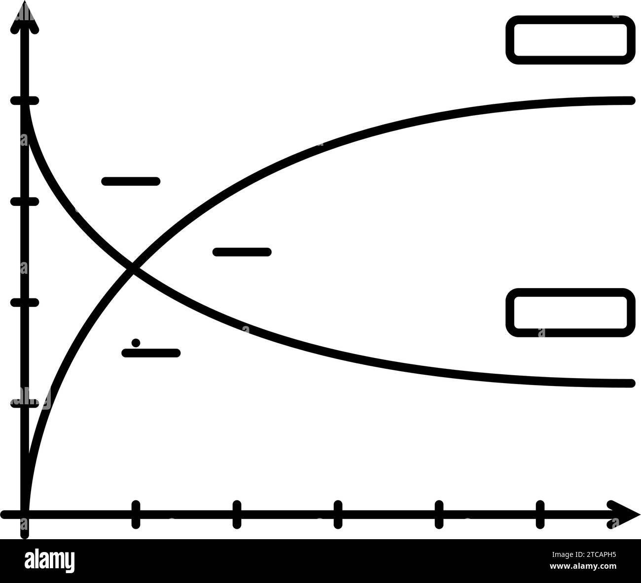 chemical reaction kinetics line icon vector illustration Stock Vector ...