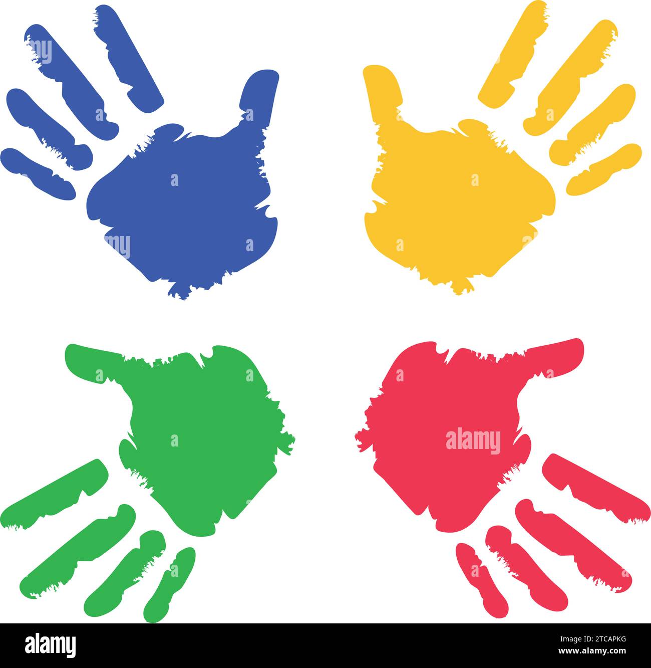 autism campaign painting hands Stock Vector Image & Art - Alamy