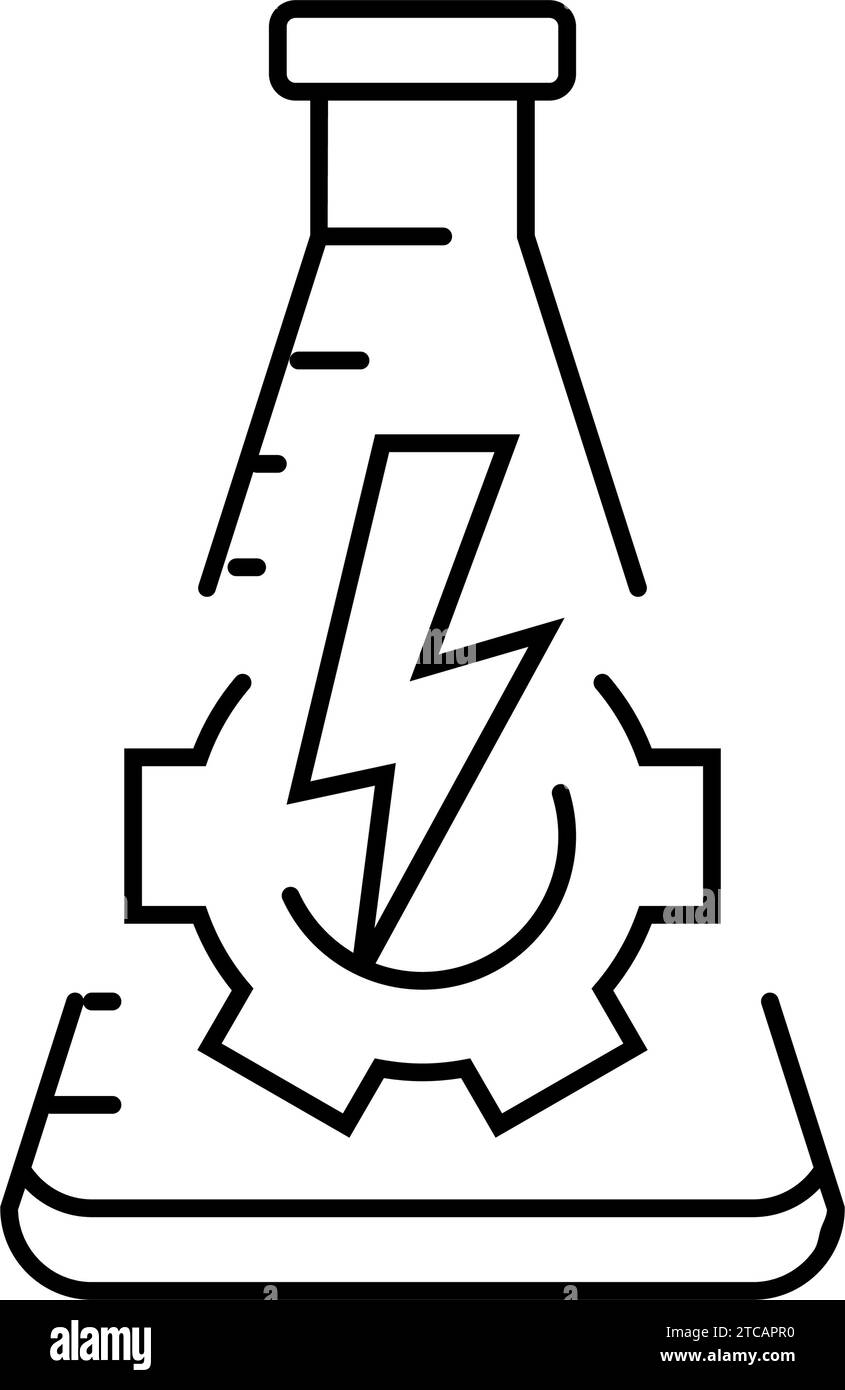 catalyst chemical reactions line icon vector illustration Stock Vector ...