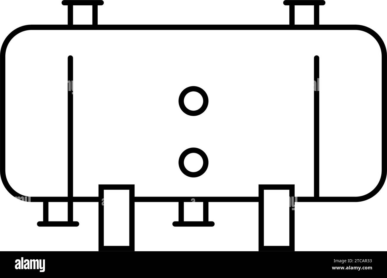 pressure vessel engineer line icon vector illustration Stock Vector ...