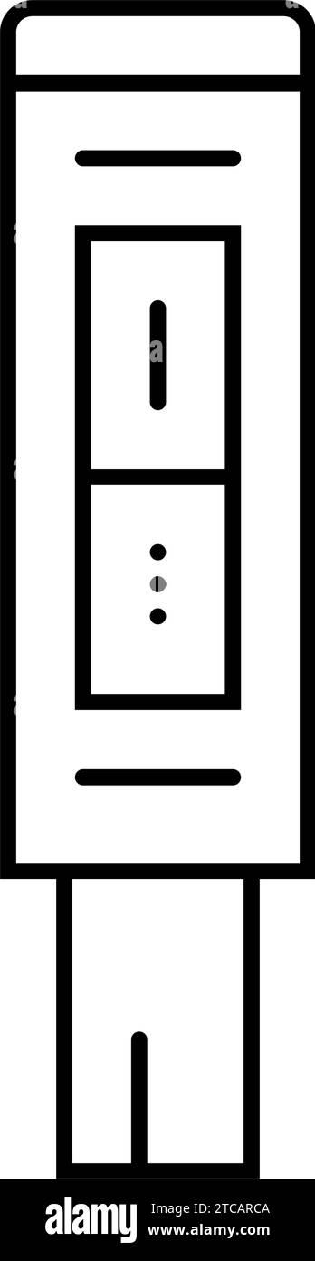 ph meter engineer line icon vector illustration Stock Vector Image ...